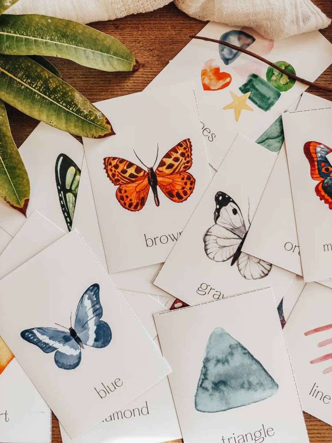 Colors and Shapes Flashcards Digital Download Montessori - Etsy