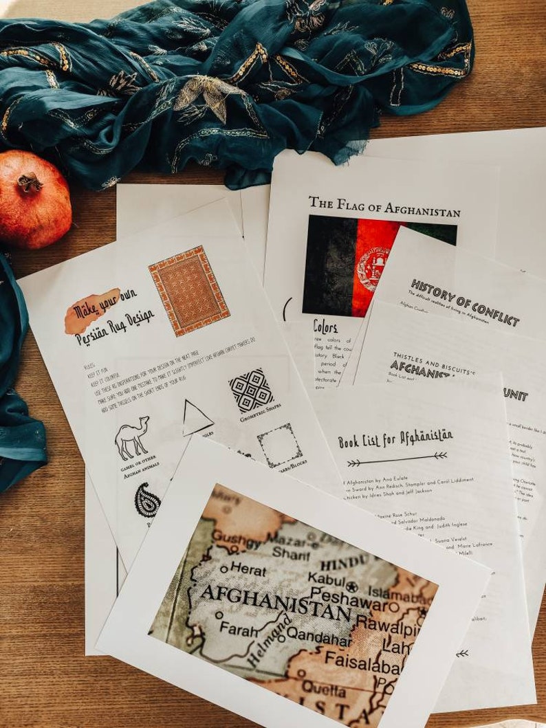 Afghanistan Study Unit Digital Download Afghan Afghani | Etsy