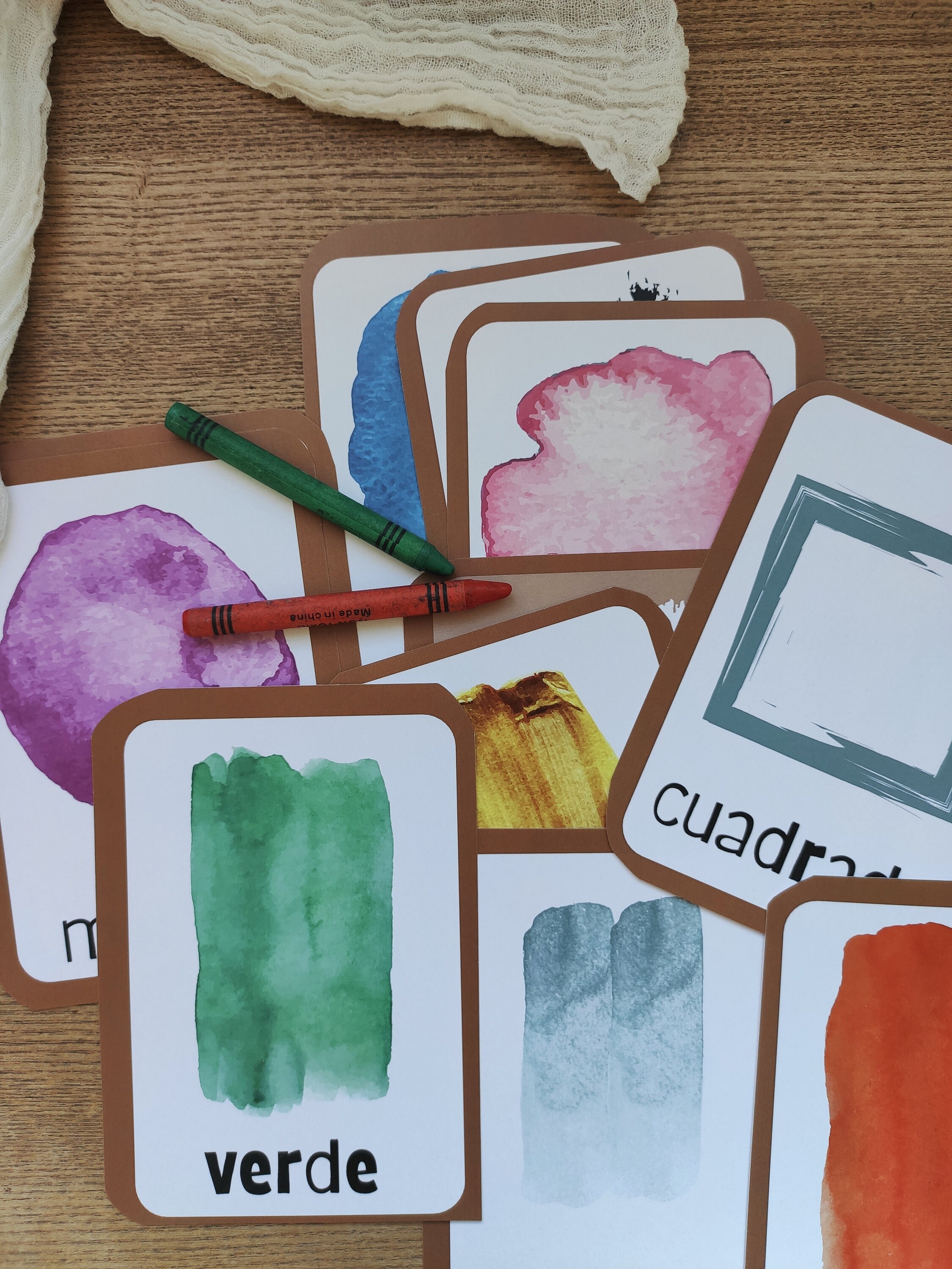 Spanish Colors and Shapes Flashcards | Digital Download, Language ...