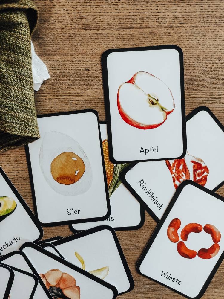 German Food Flashcards Digital Download Language Learning - Etsy