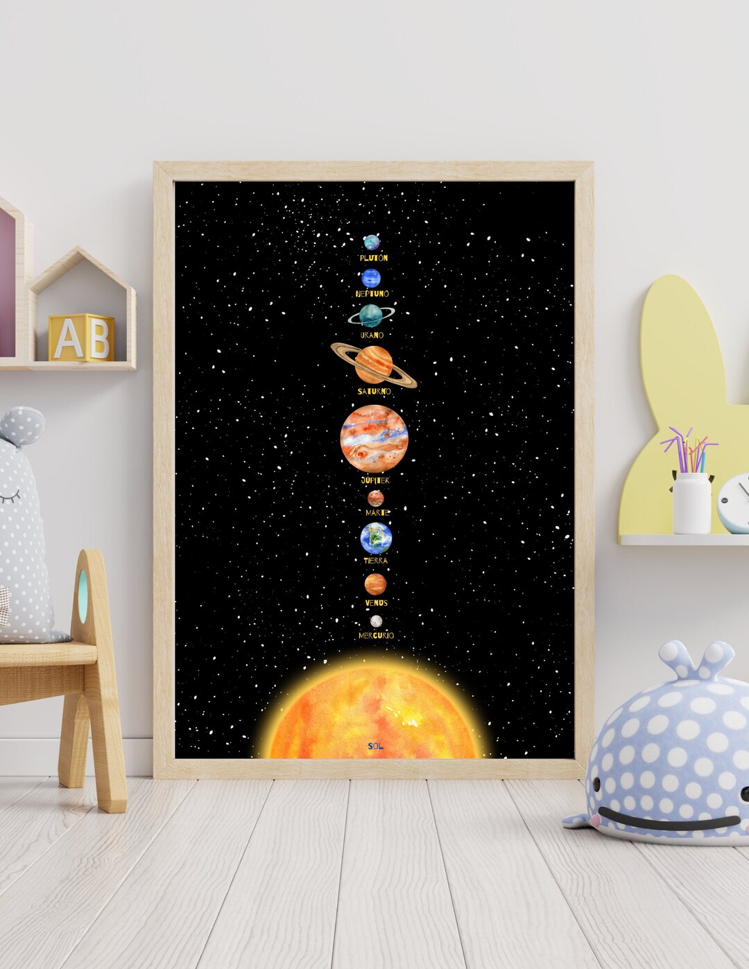 Spanish Solar System Print | Digital Download, Sistema Solar, Classroom ...