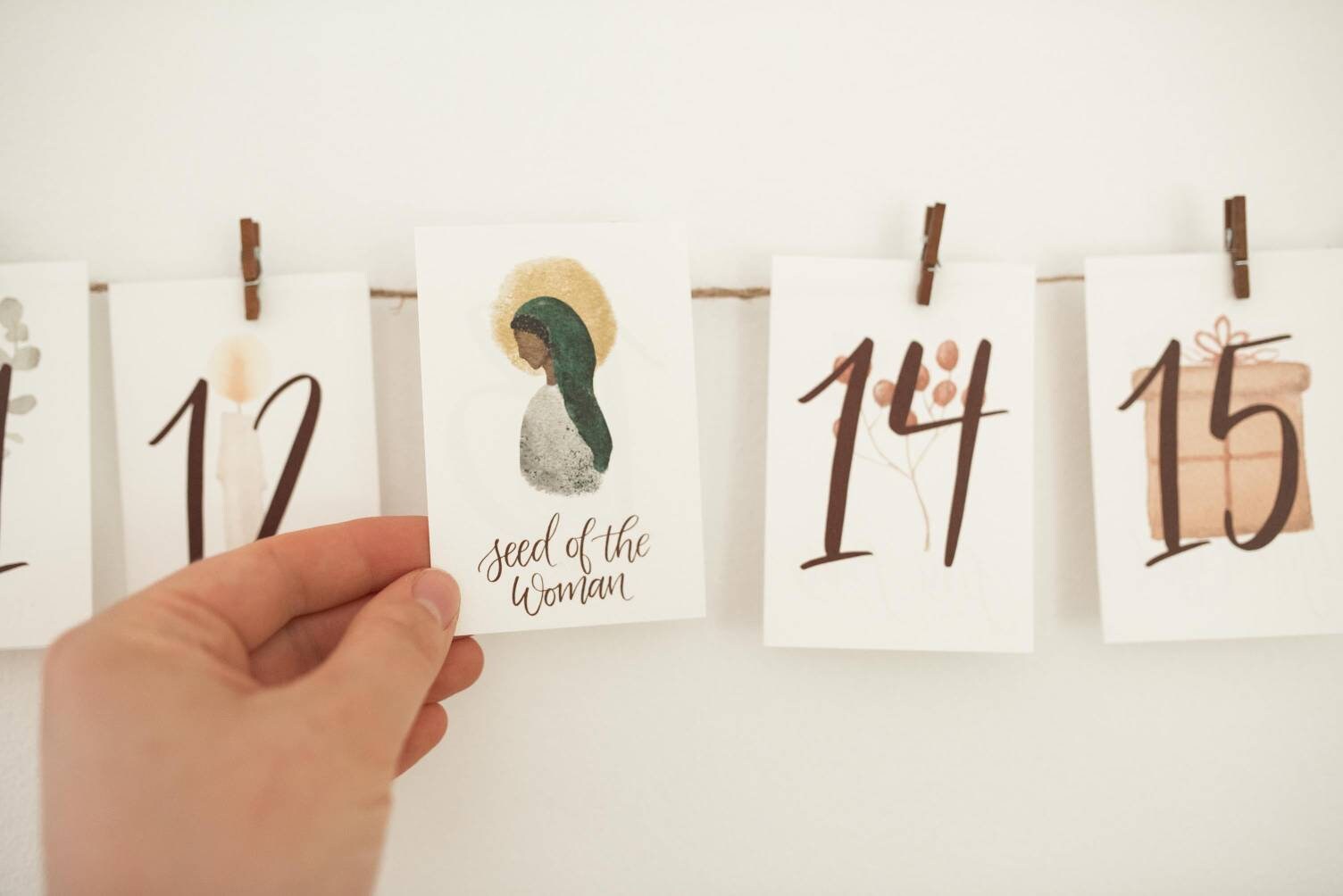 German Names of God Advent Calendar -- Digital Printable, Hand-painted ...