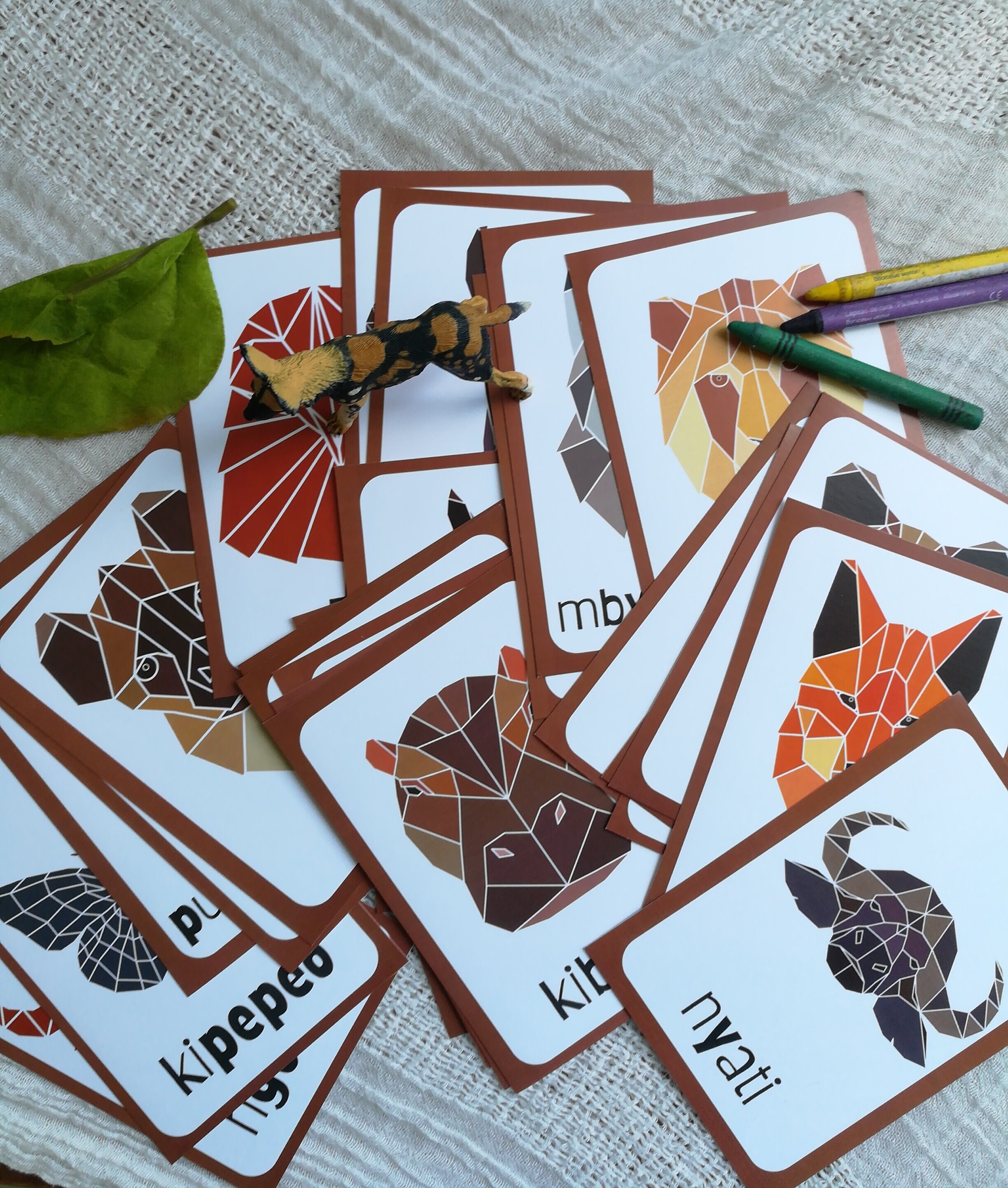 Swahili Animal Flashcards Digital Download Africa Animals | Etsy