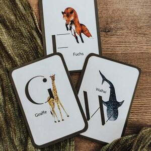 German Animal Alphabet Flashcards | Digital Download, Montessori ...