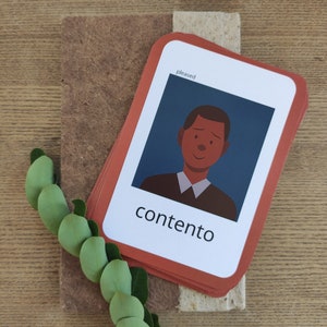 Spanish Emotion Flashcards | Digital Download, Language, Vocabulary ...