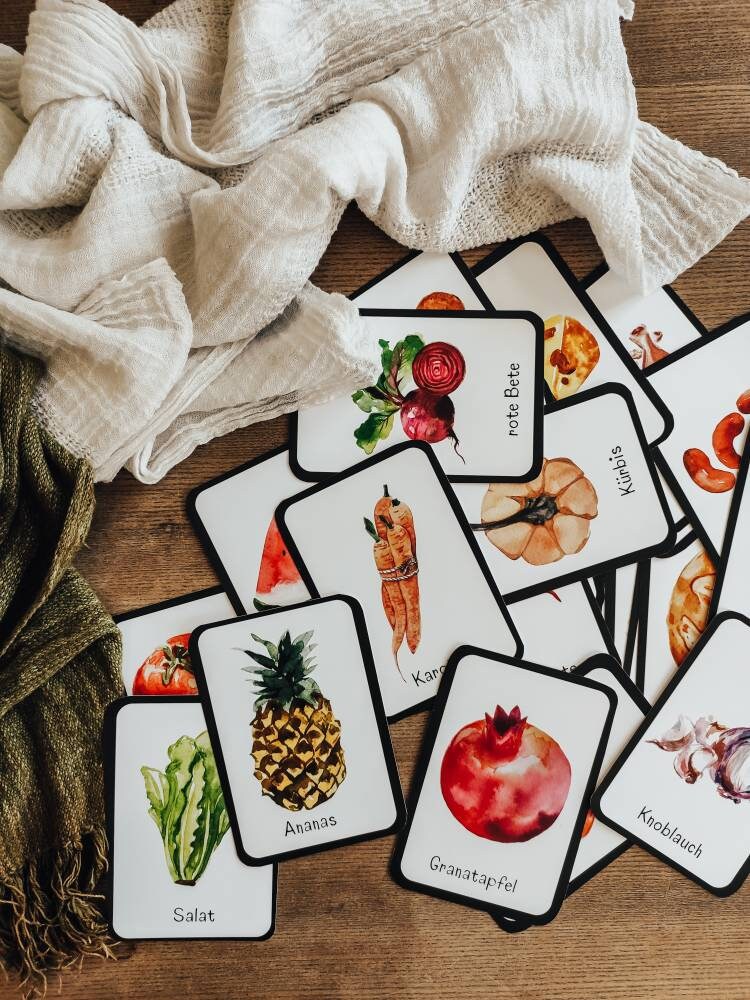 German Food Flashcards Digital Download Language Learning - Etsy