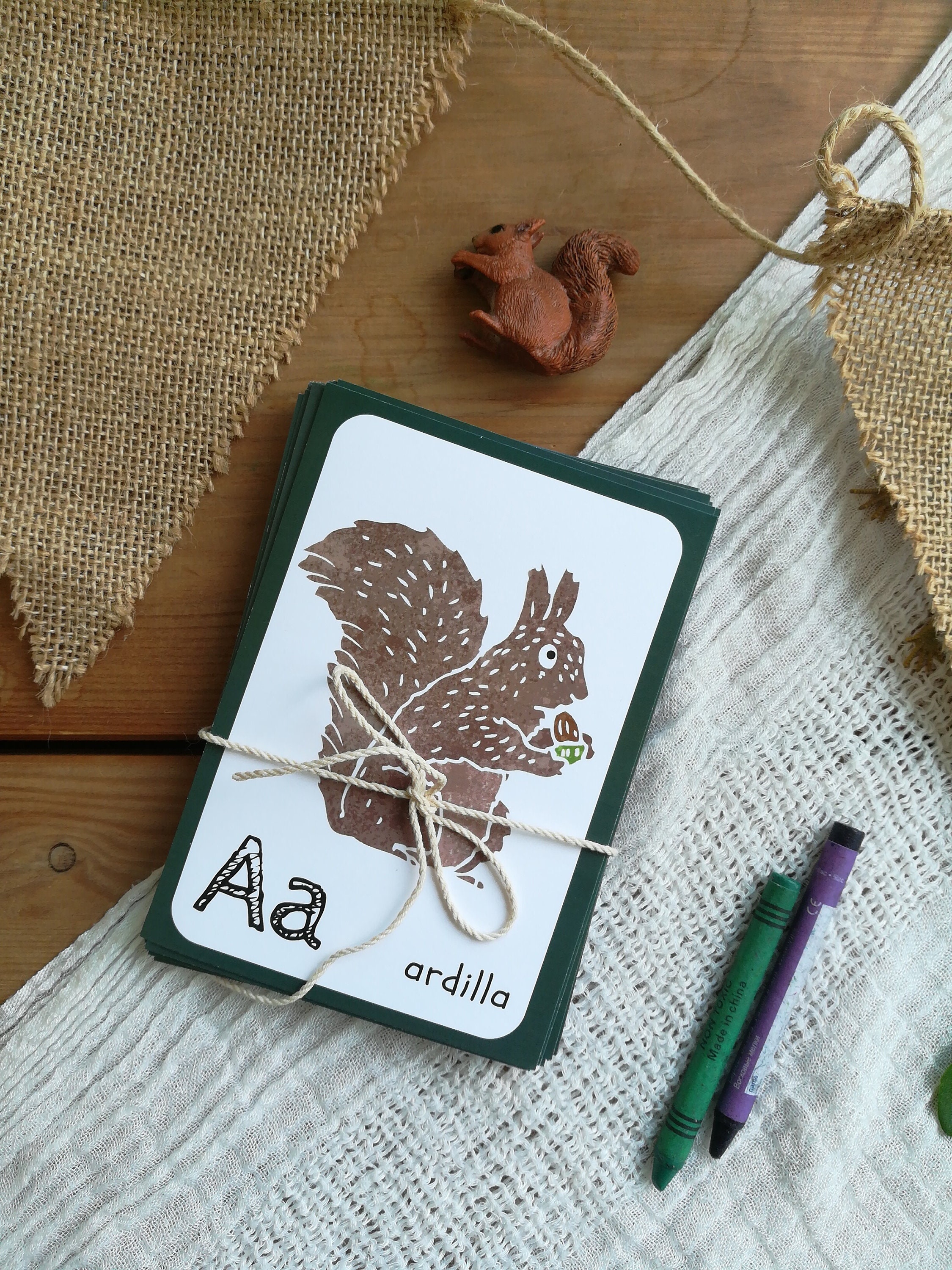 Spanish Animal Alphabet Digital Download Flashcards - Etsy