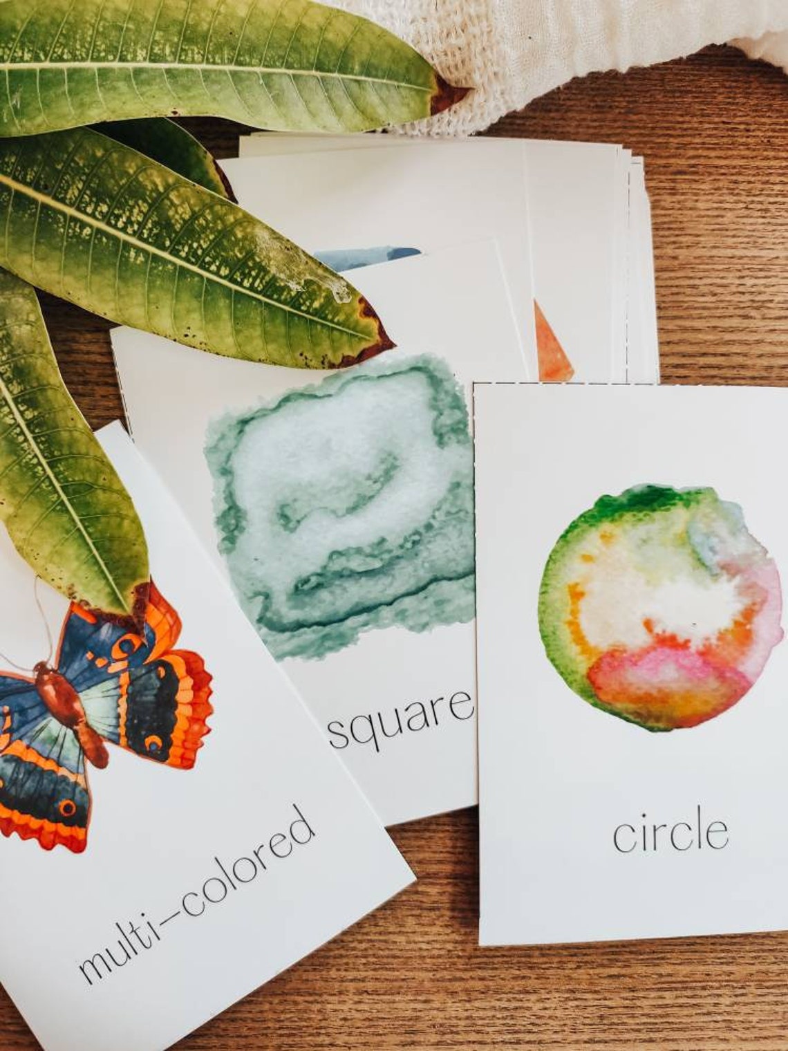 Colors and Shapes Flashcards Digital Download Montessori - Etsy