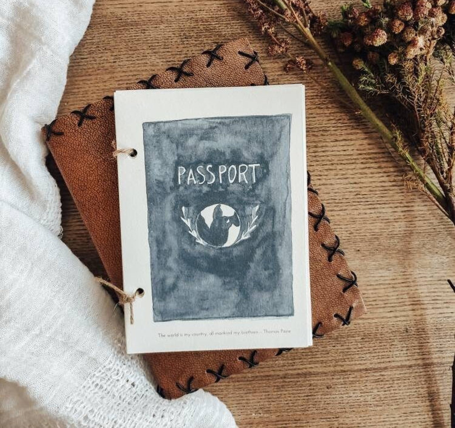 Printable Passport | Digital Download, Watercolor Design, Children ...