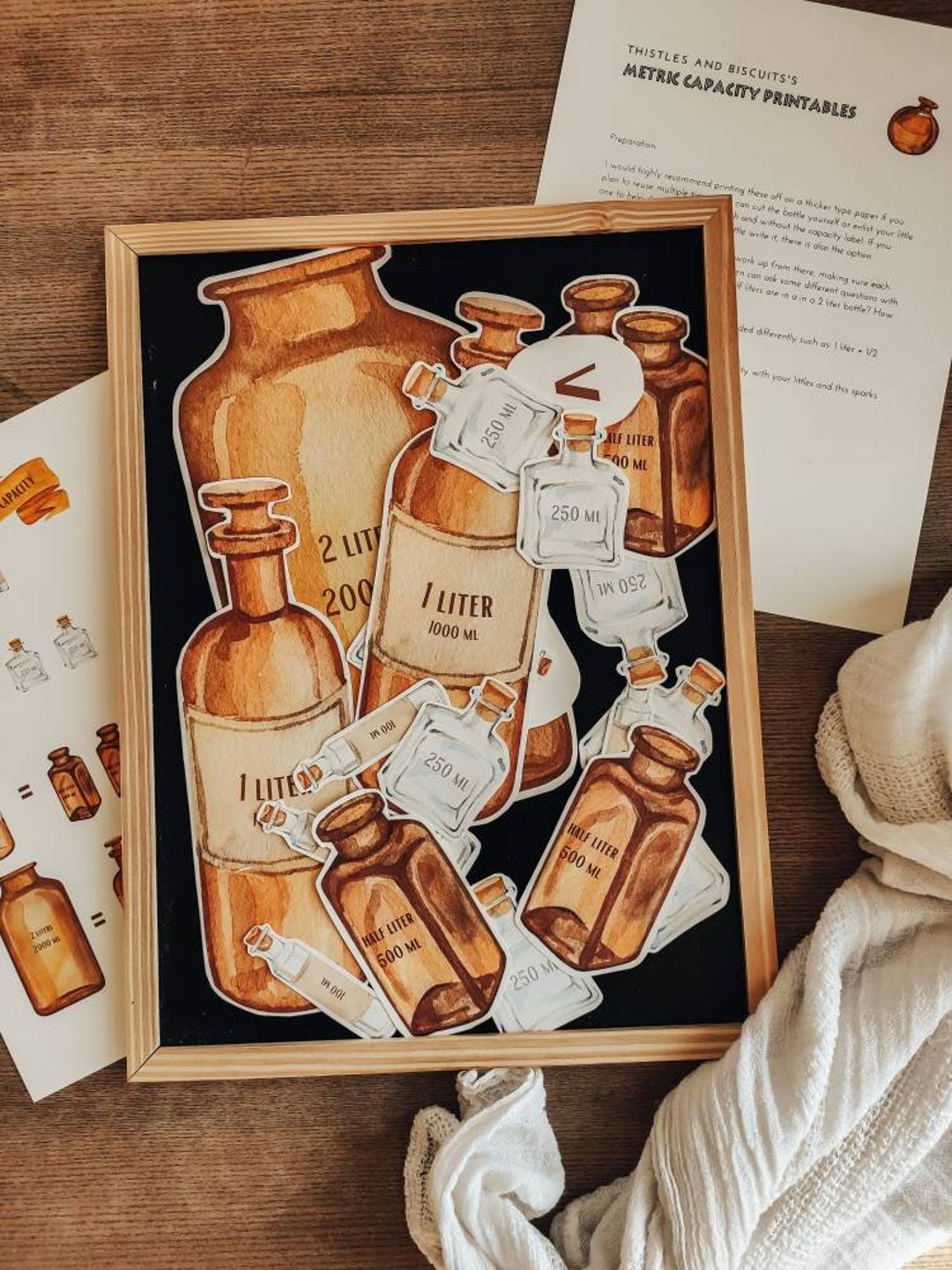 Metric Capacity Printable | Digital Download, Math, Printables ...