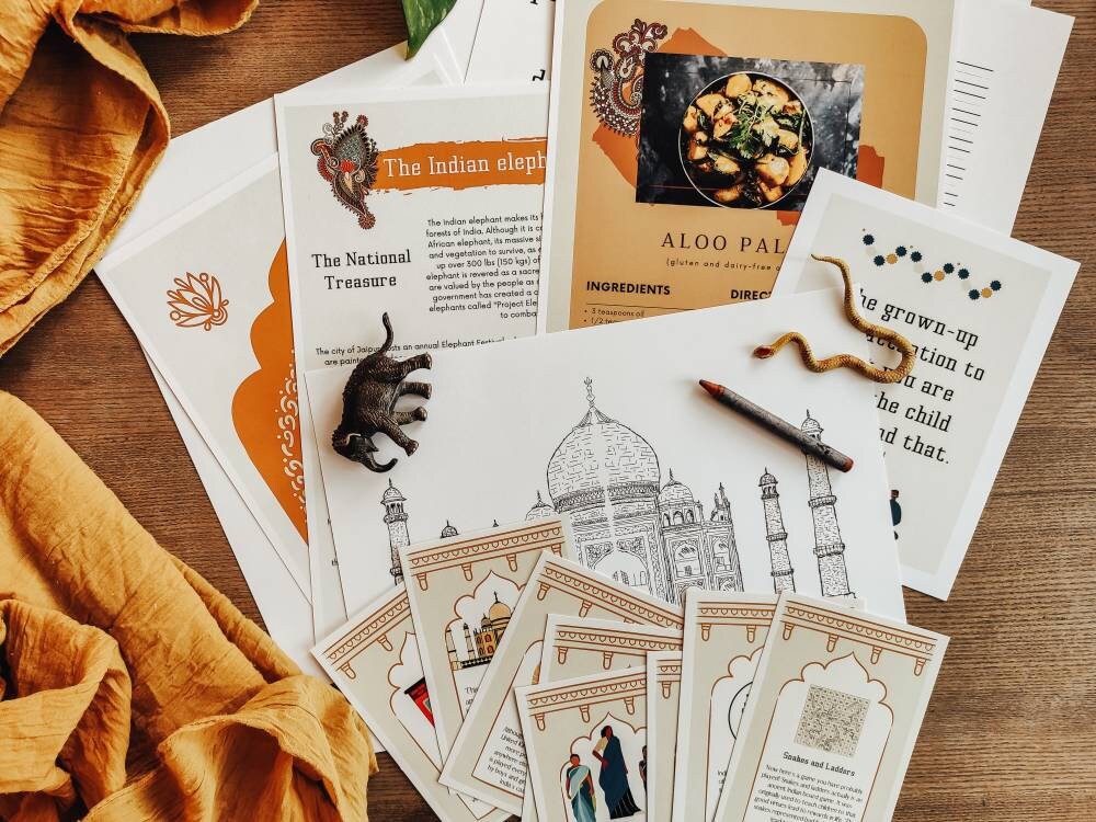 India Study Unit Digital Download Country Study Charlotte | Etsy