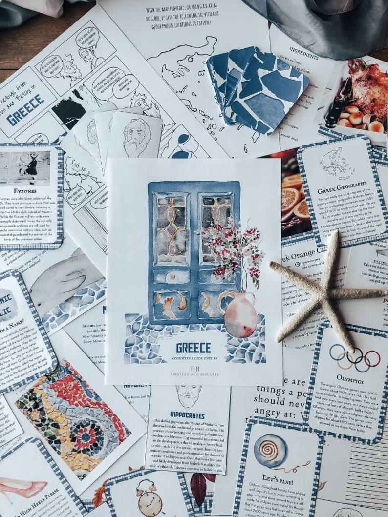 Greece Study Unit Digital Download Greek Country Unit - Etsy