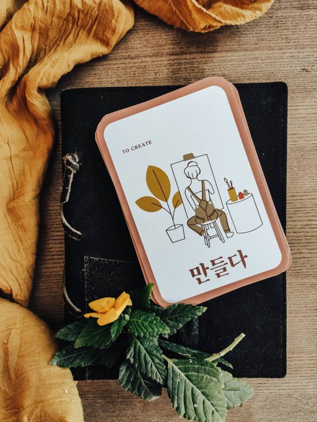 Korean Verb Flashcards | Digital Download, South Korea, Language ...