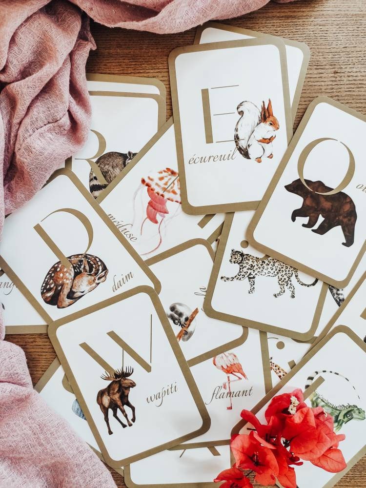 French Alphabet Flashcards | Digital Download, Montessori, Printable ...