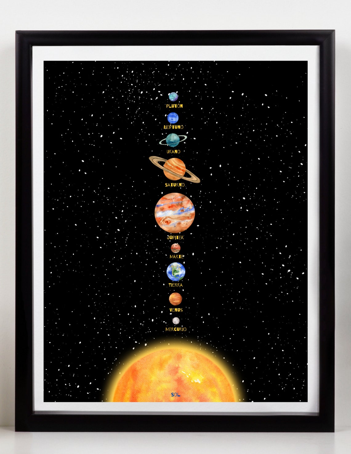 Spanish Solar System Print | Digital Download, Sistema Solar, Classroom ...