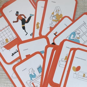 Arabic Verb Flashcards | Digital Download, Printable, Language Learning ...