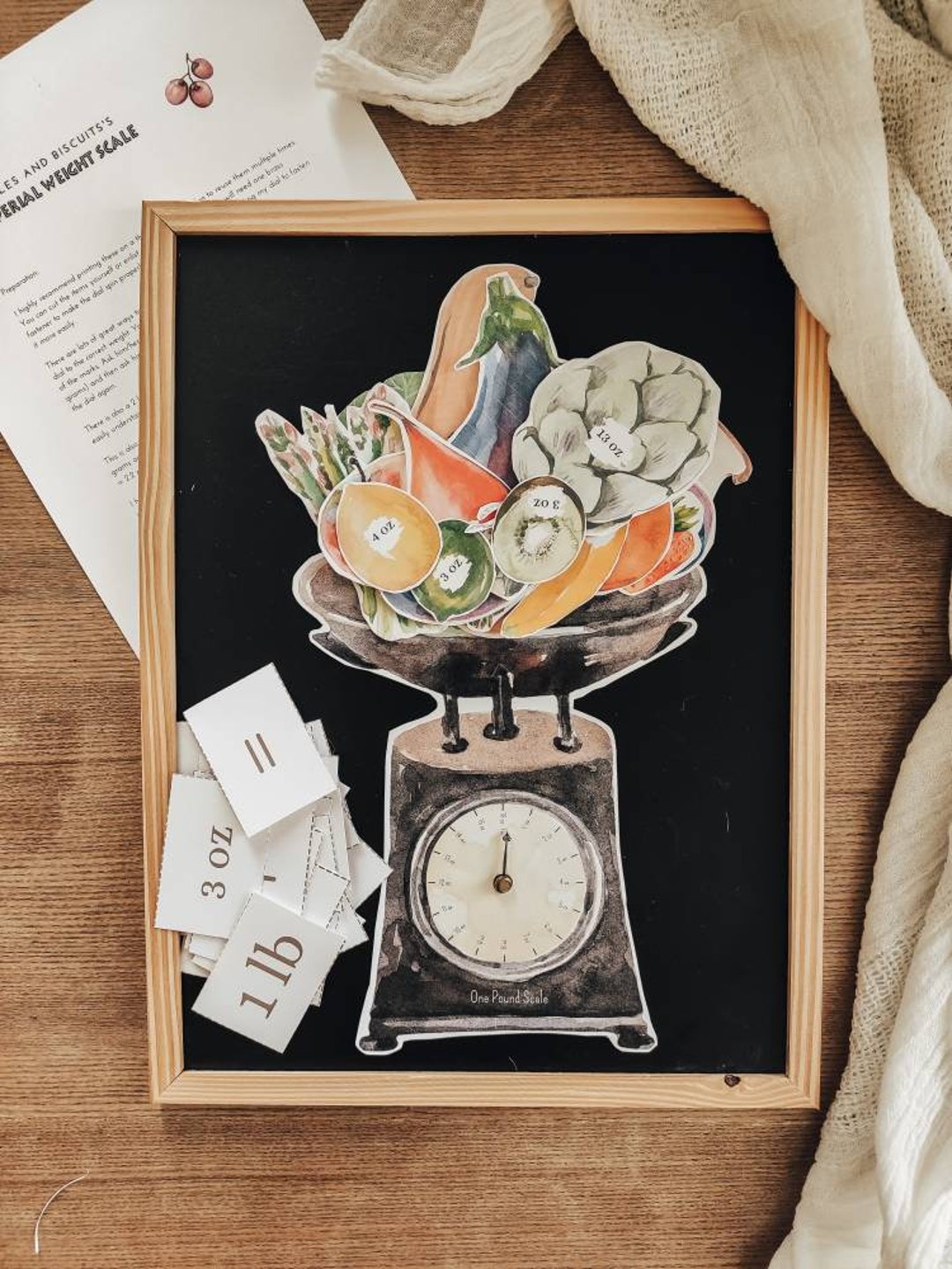 Weight Scale, Math Manipulative | Digital Download, Math, Montessori ...