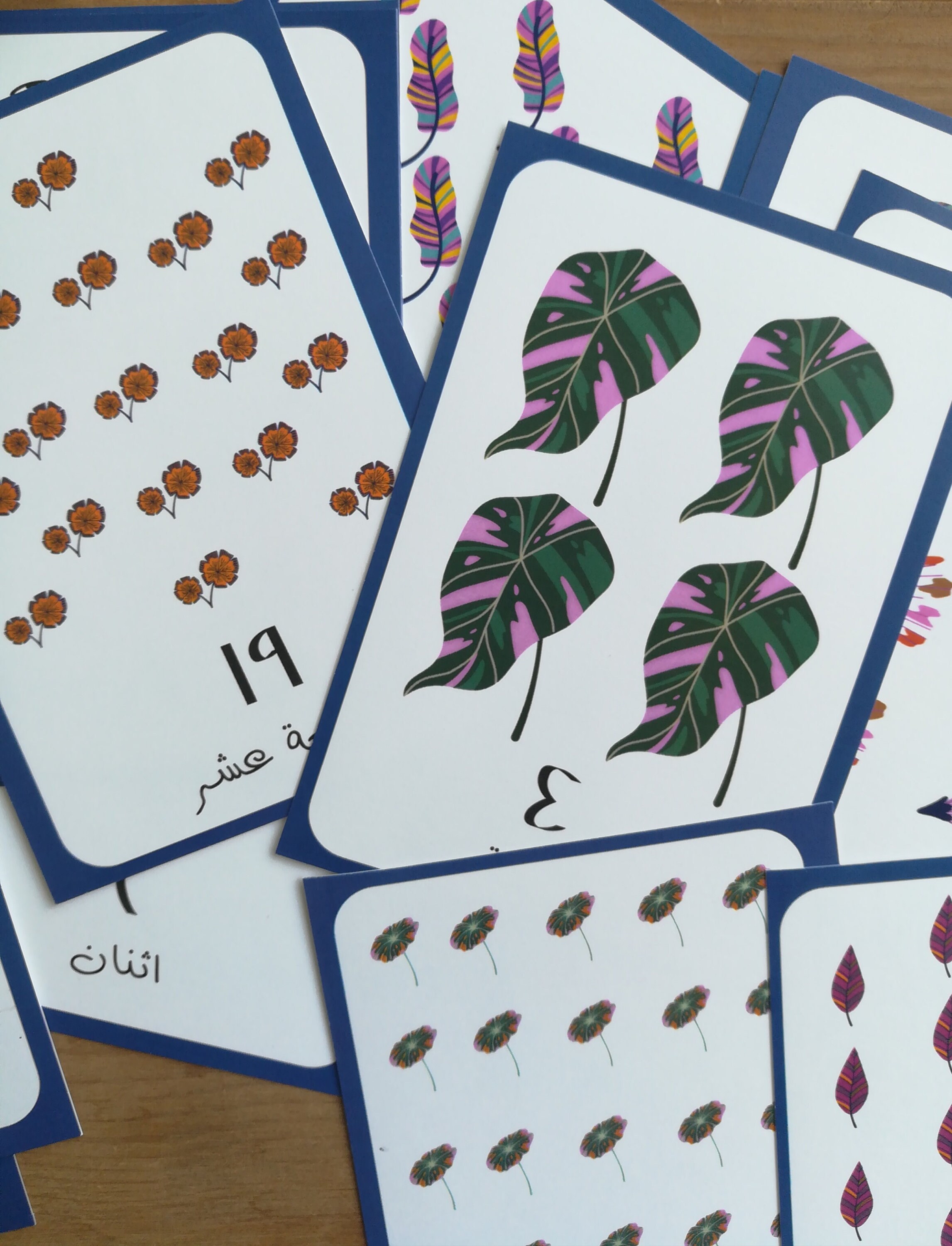 Arabic Numbers Digital Download Language Flashcards | Etsy