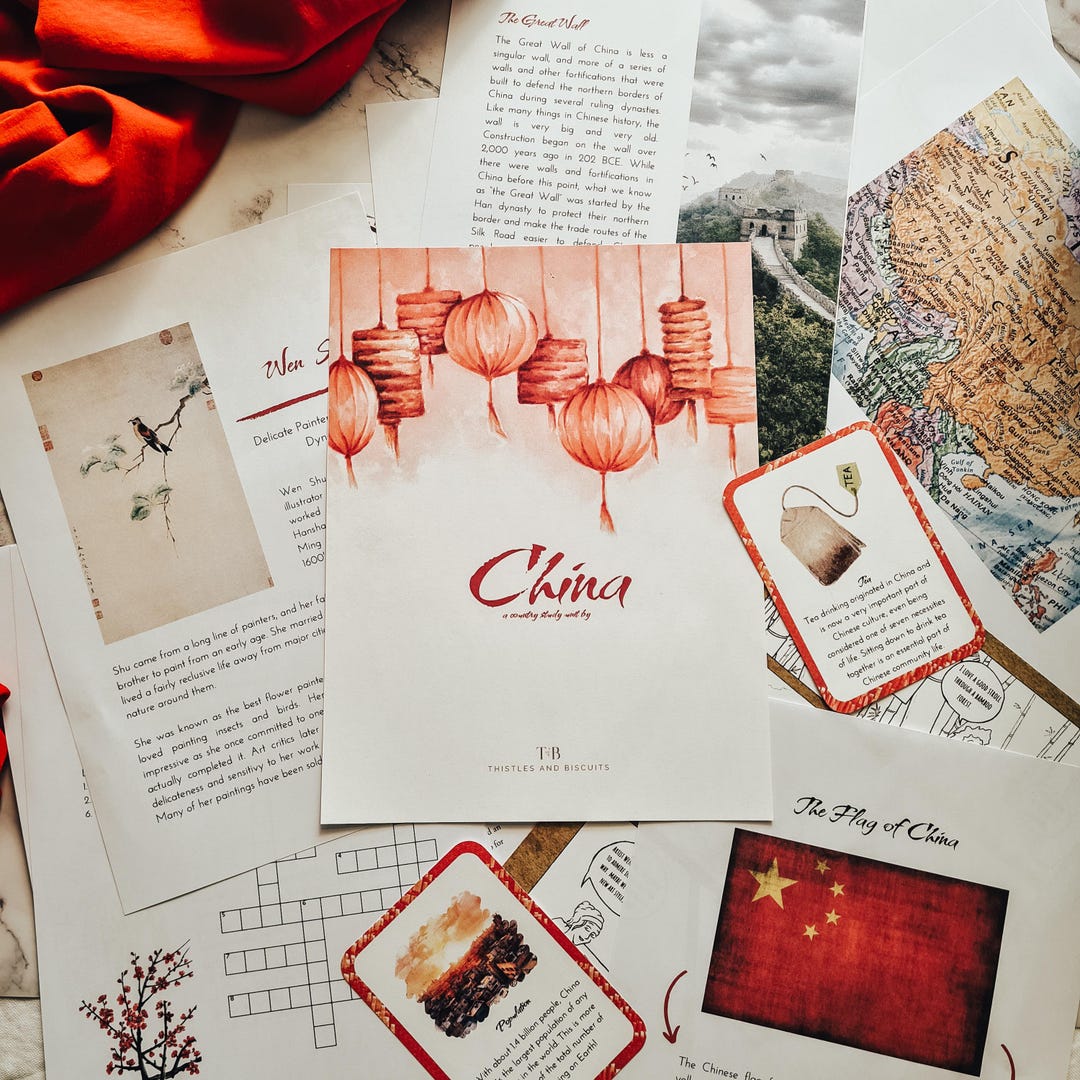 China Study Unit | Digital Bundle, Printable, Culture, Geography ...