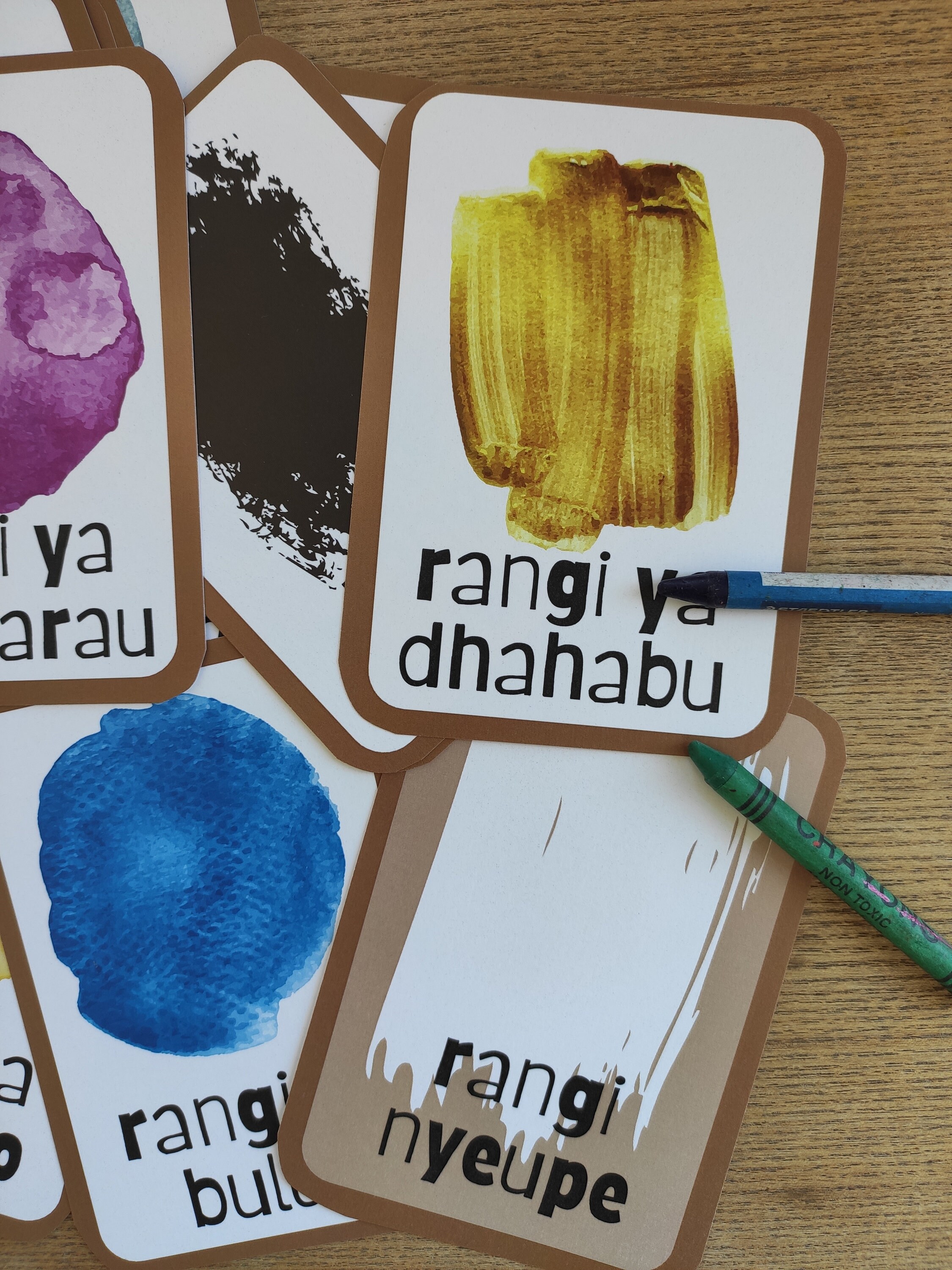 Buy Swahili Colors and Shapes Flashcards Digital Download Online in ...