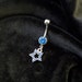 14G Surgical Steel Star Belly Ring - Etsy