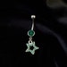 14G Surgical Steel Star Belly Ring - Etsy