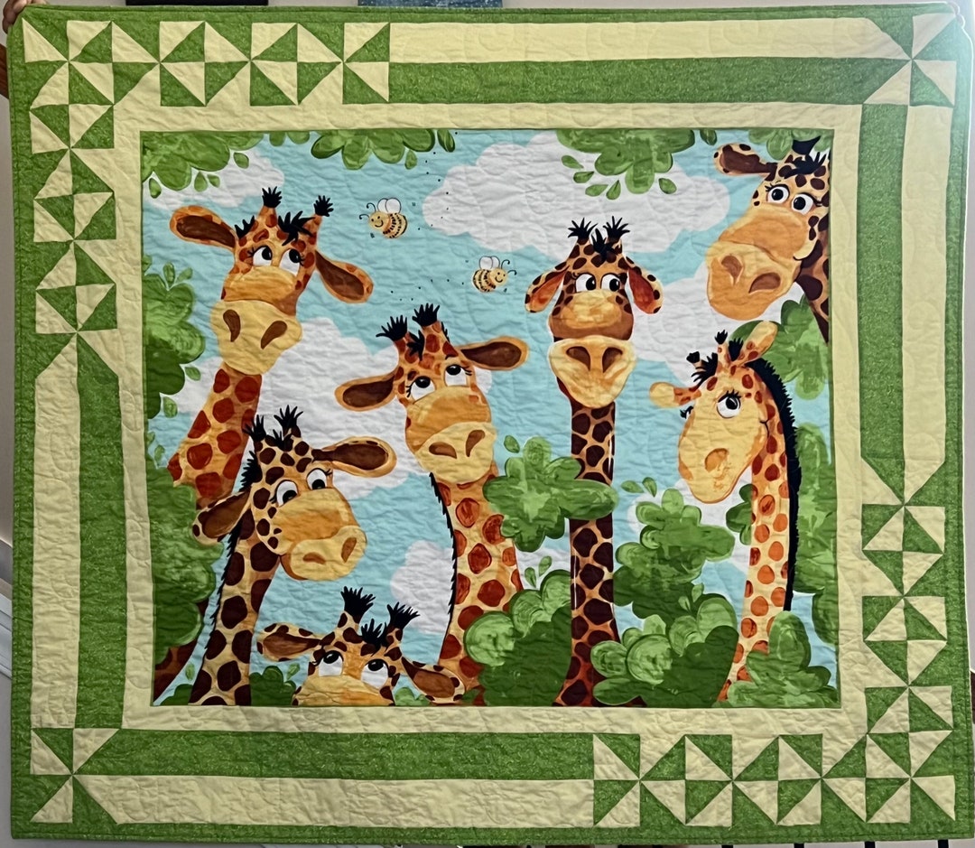 Zoe the Giraffe by Susybee Quilt. for Baby, Toddler or Child. 100% ...