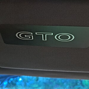 04-06 Pontiac GTO Sunvisor Decal Overlays - Etsy