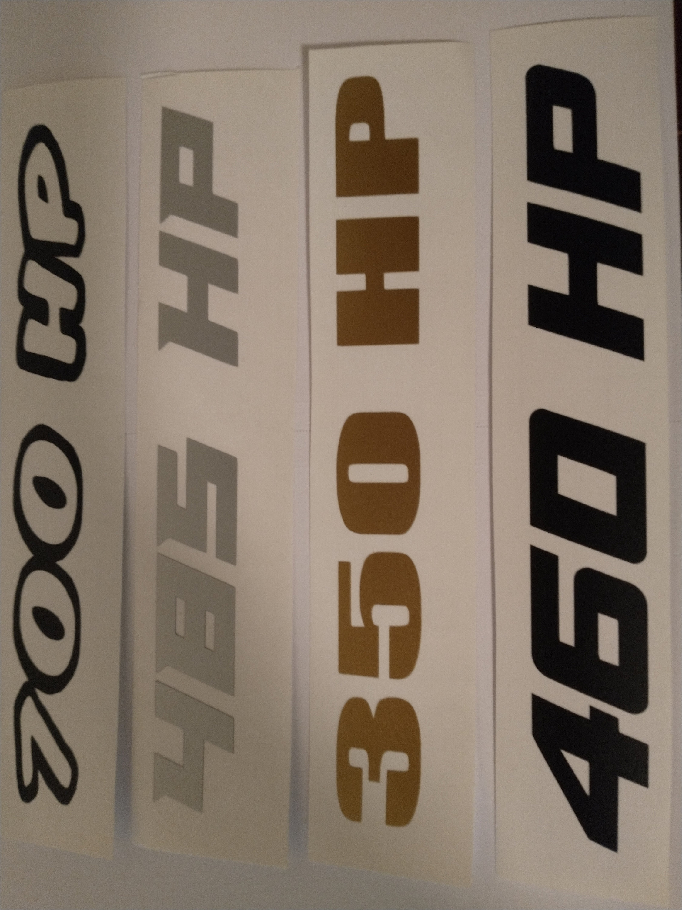 Custom horsepower car decals for mustang challenger camaro | Etsy