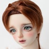 BJD in Stock 1/4 Wigs Mohair Curly Hair Blonde Milky Latino Perm 17.5 ...