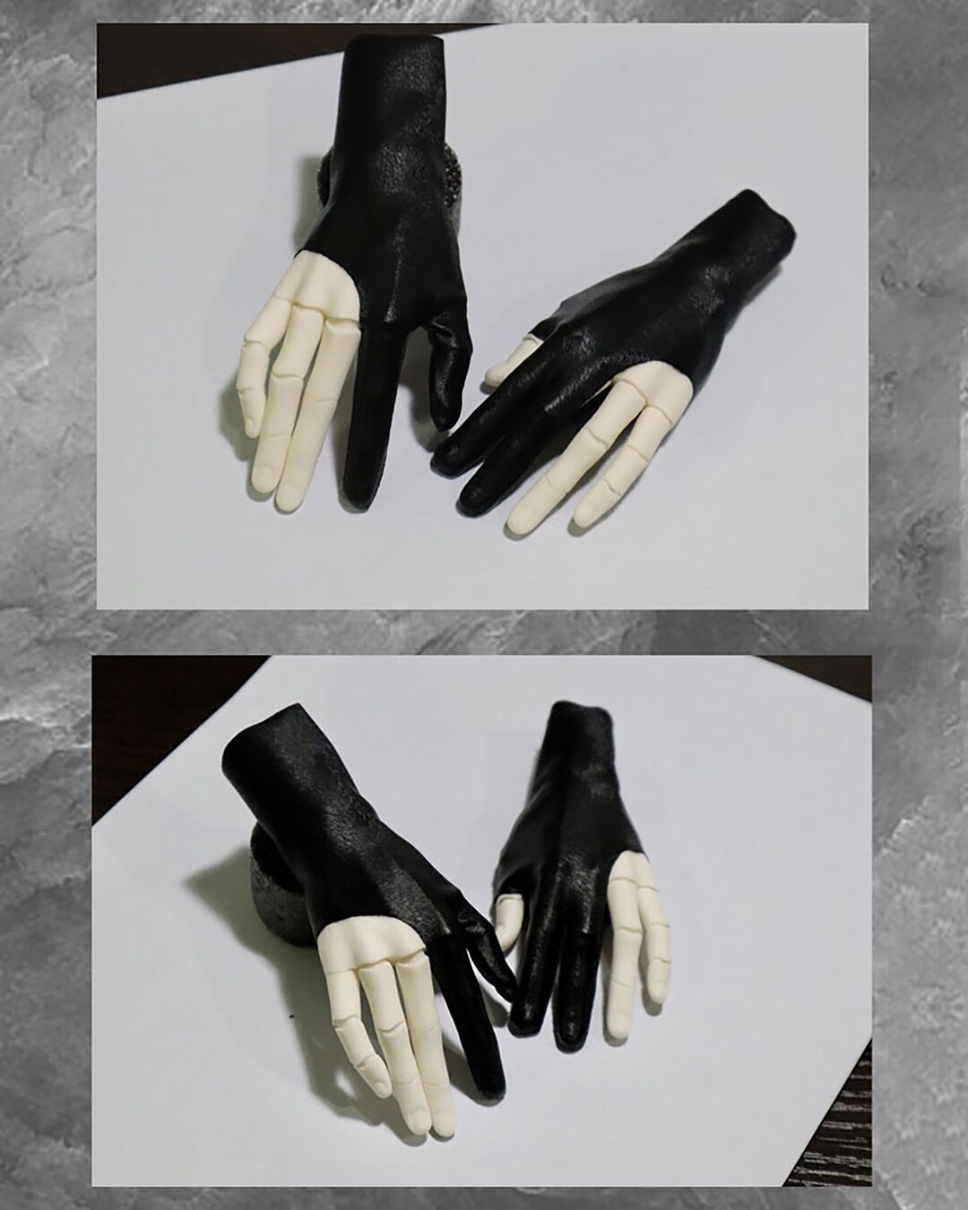 BJD in Stock ID75 SD17 PU Leather Motorcycle Gloves - Etsy