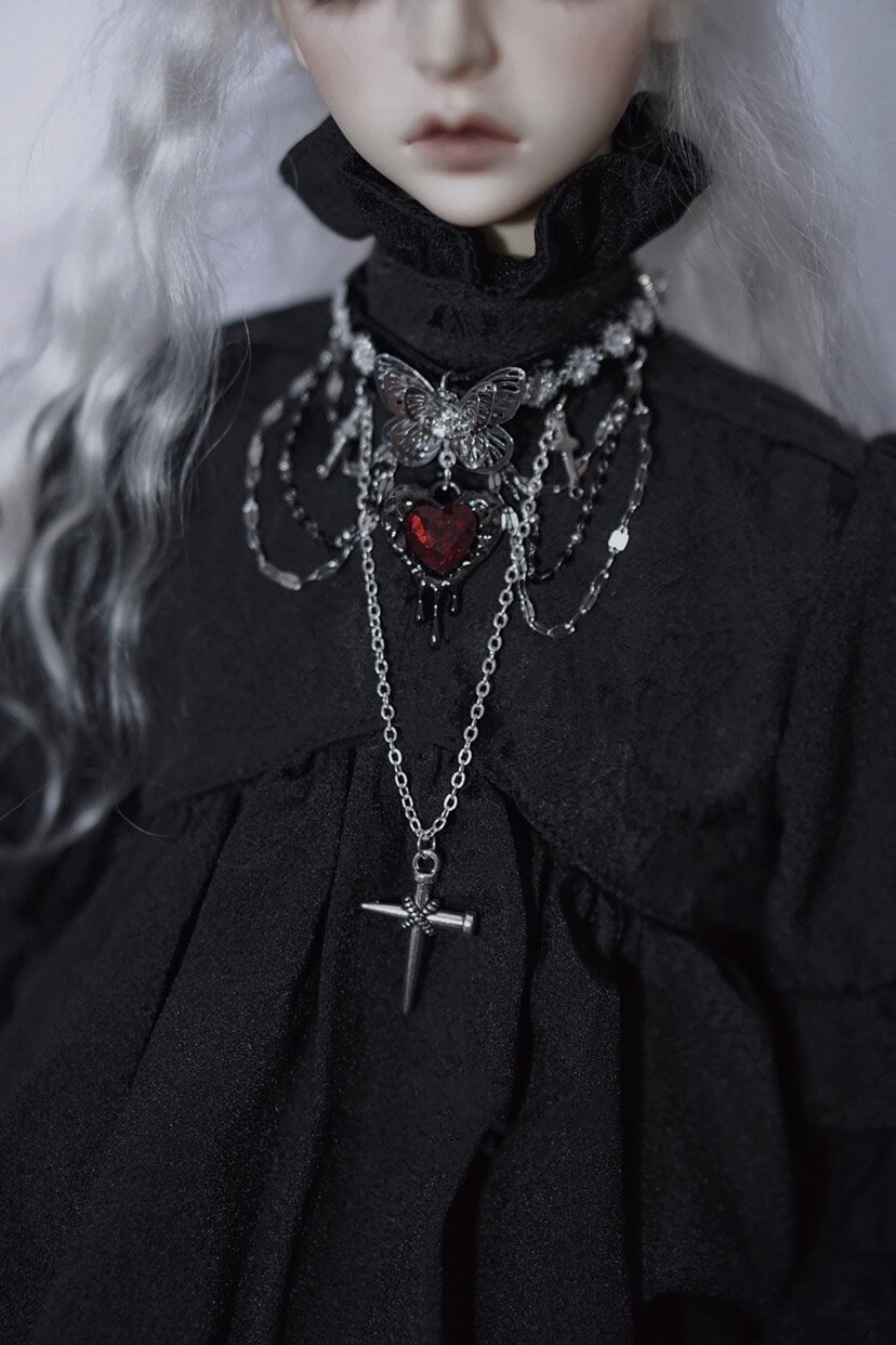 BJD Preorder 1/4 1/3 68cm ID75 Choker Waist Chain Leg Garter Gothic ...