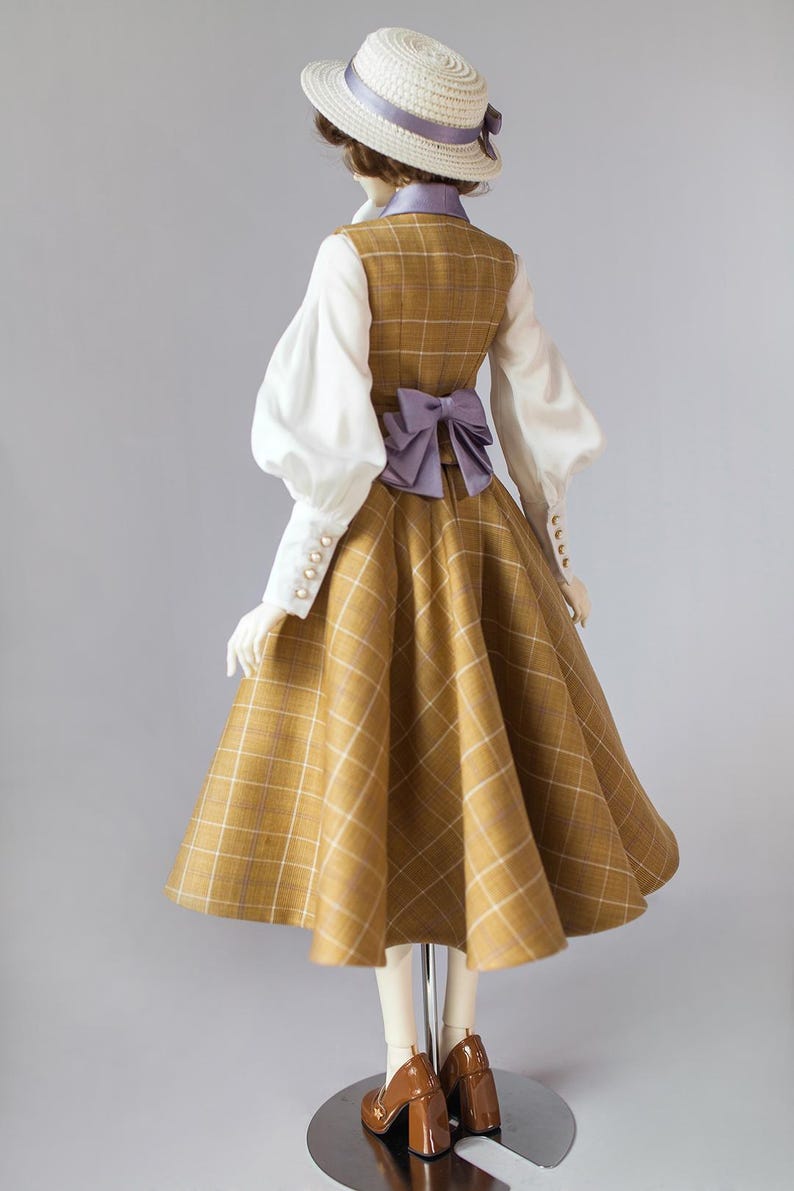 1/3 Custom Vest+ Shirt+ Skirt+ Bustle Retro Dress Set Preorder ...
