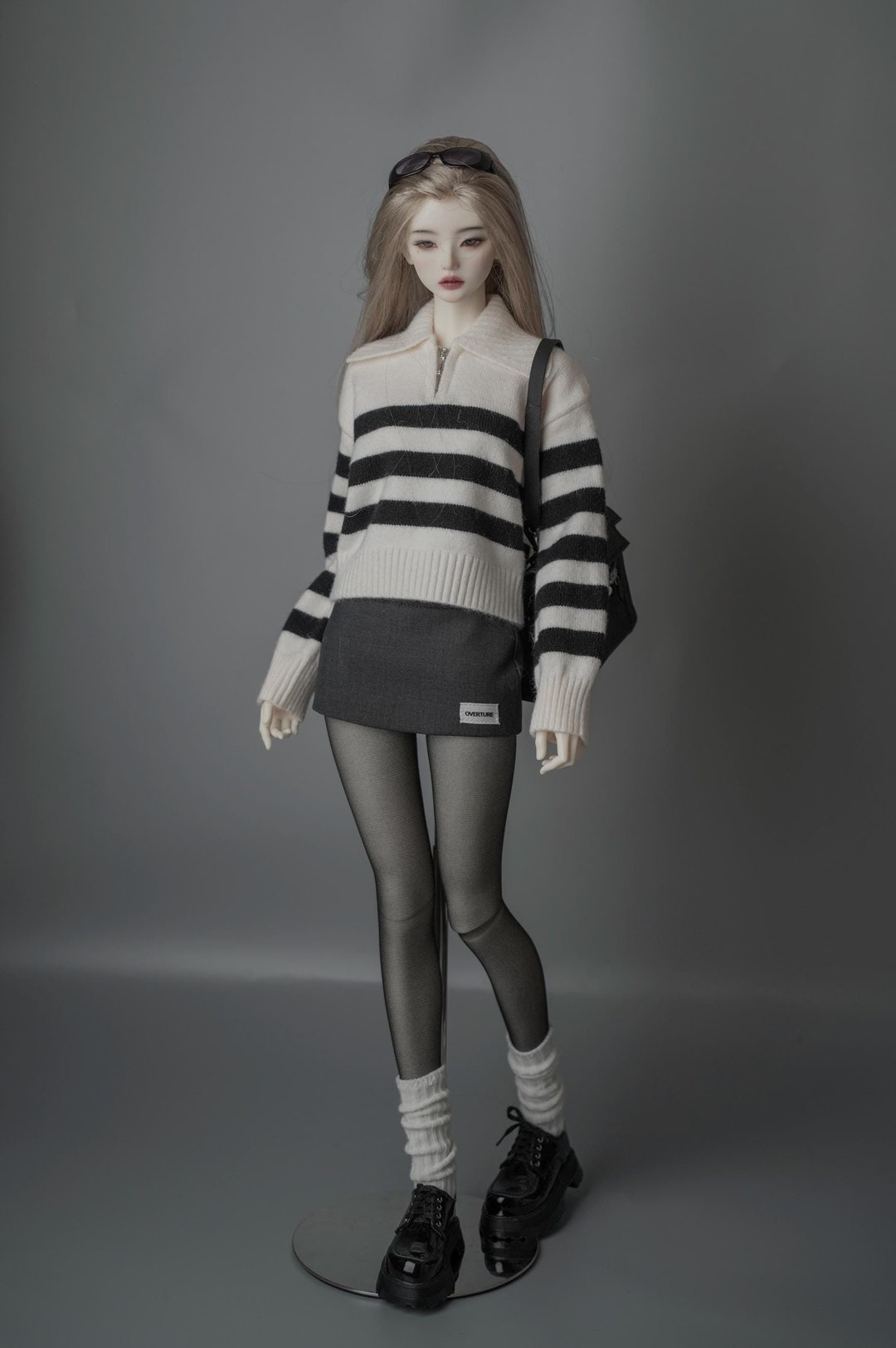 BJD 1/4-ID75 in Stock Trench Coat Double Breast Black 68cm 75cm Msd - Etsy