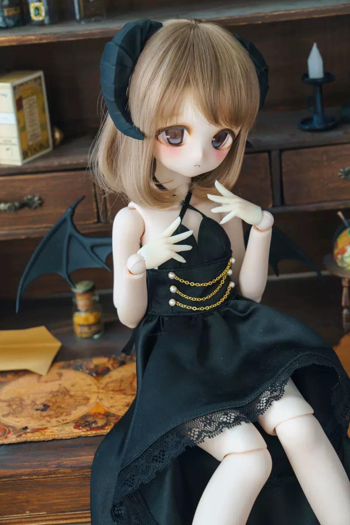 1/3 1/4 1/6 in Stock Devil Horns Goat BJD Accessories Smart Doll Dd ...