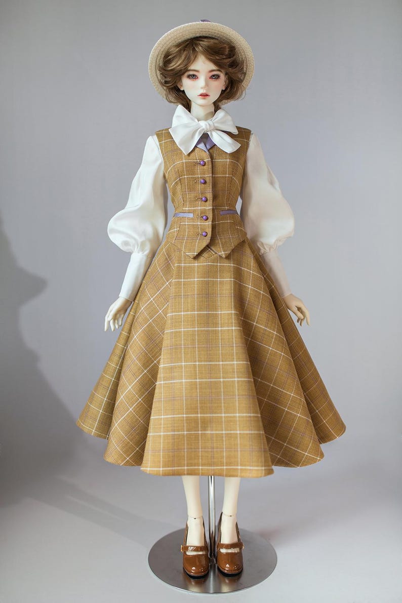 1/3 Custom Vest+ Shirt+ Skirt+ Bustle Retro Dress Set Preorder ...