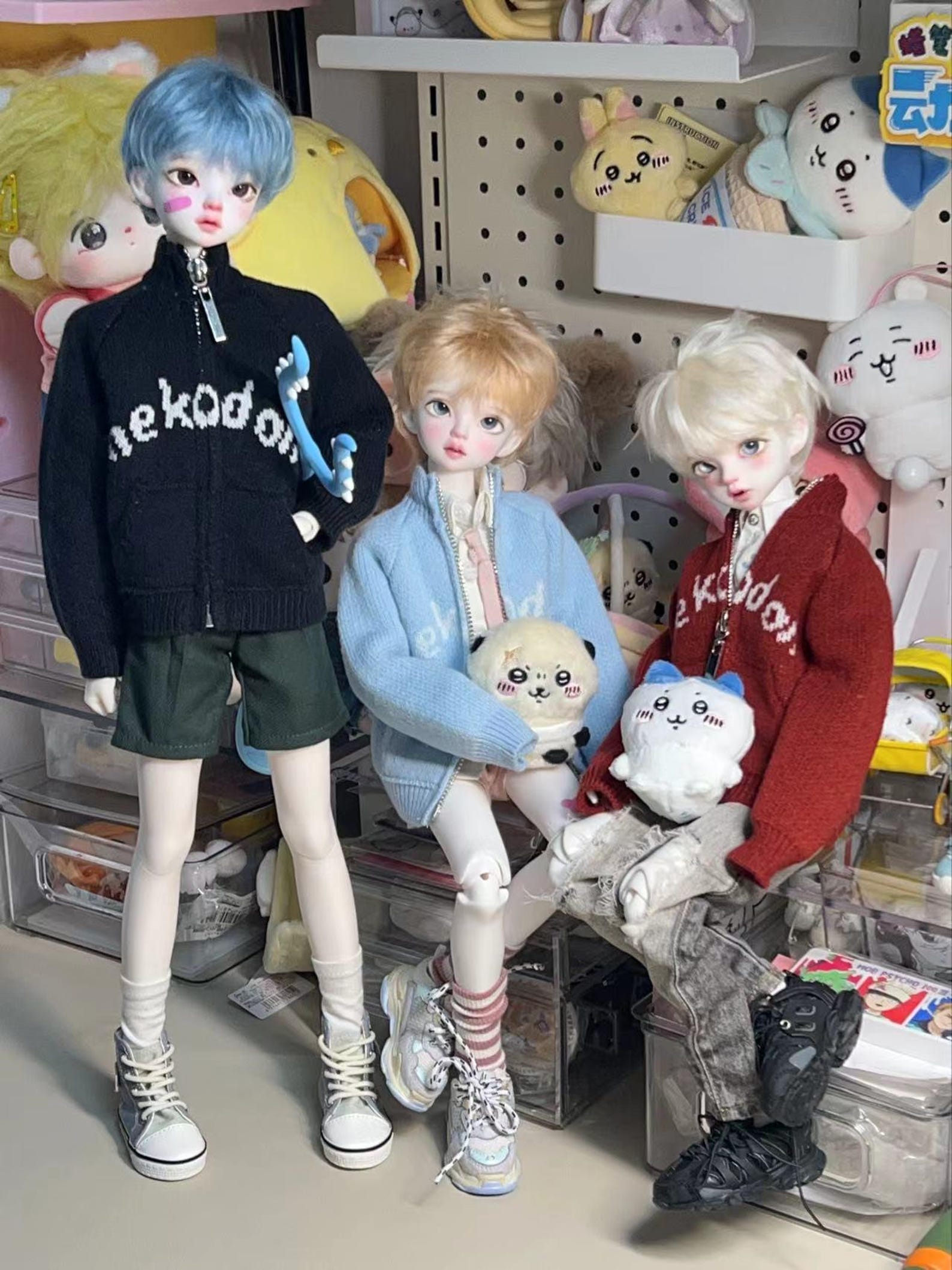 BJD 1/4 in Stock Knitted Jacket Zipper Cardigan Casual Outfit Soom Msd ...