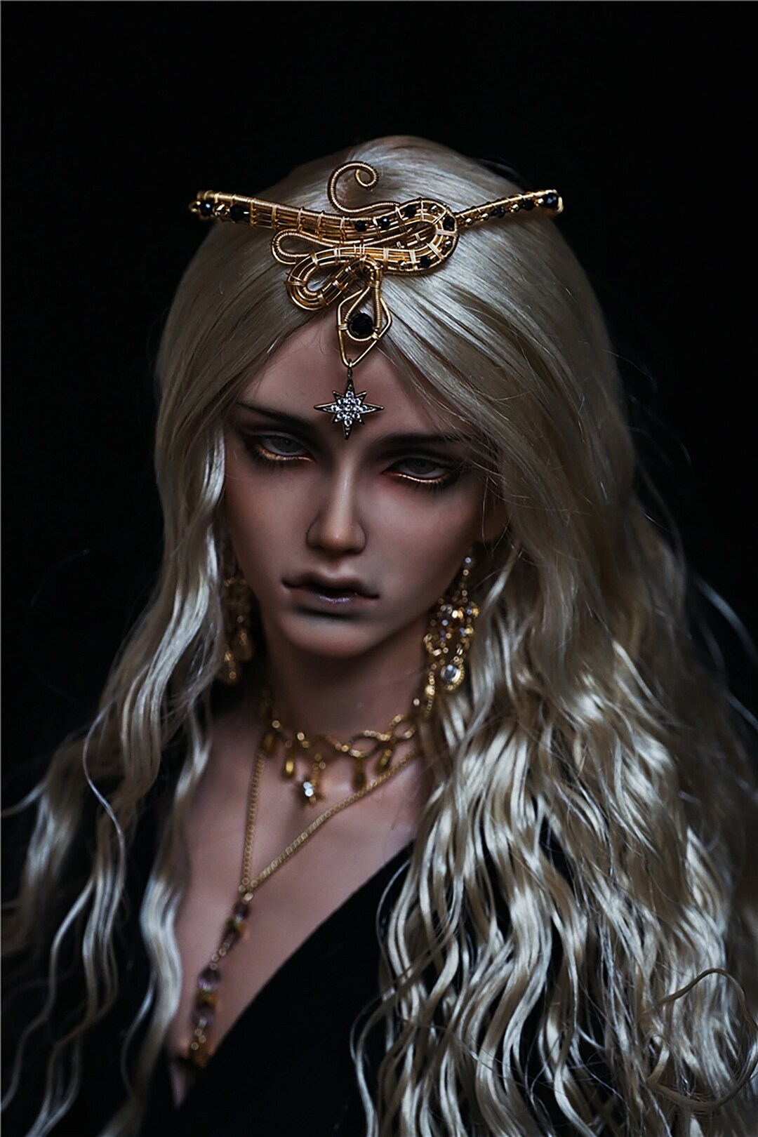 BJD 1/3 Ornament Preorder Golden Snake Shape Crown 70cm Soom - Etsy