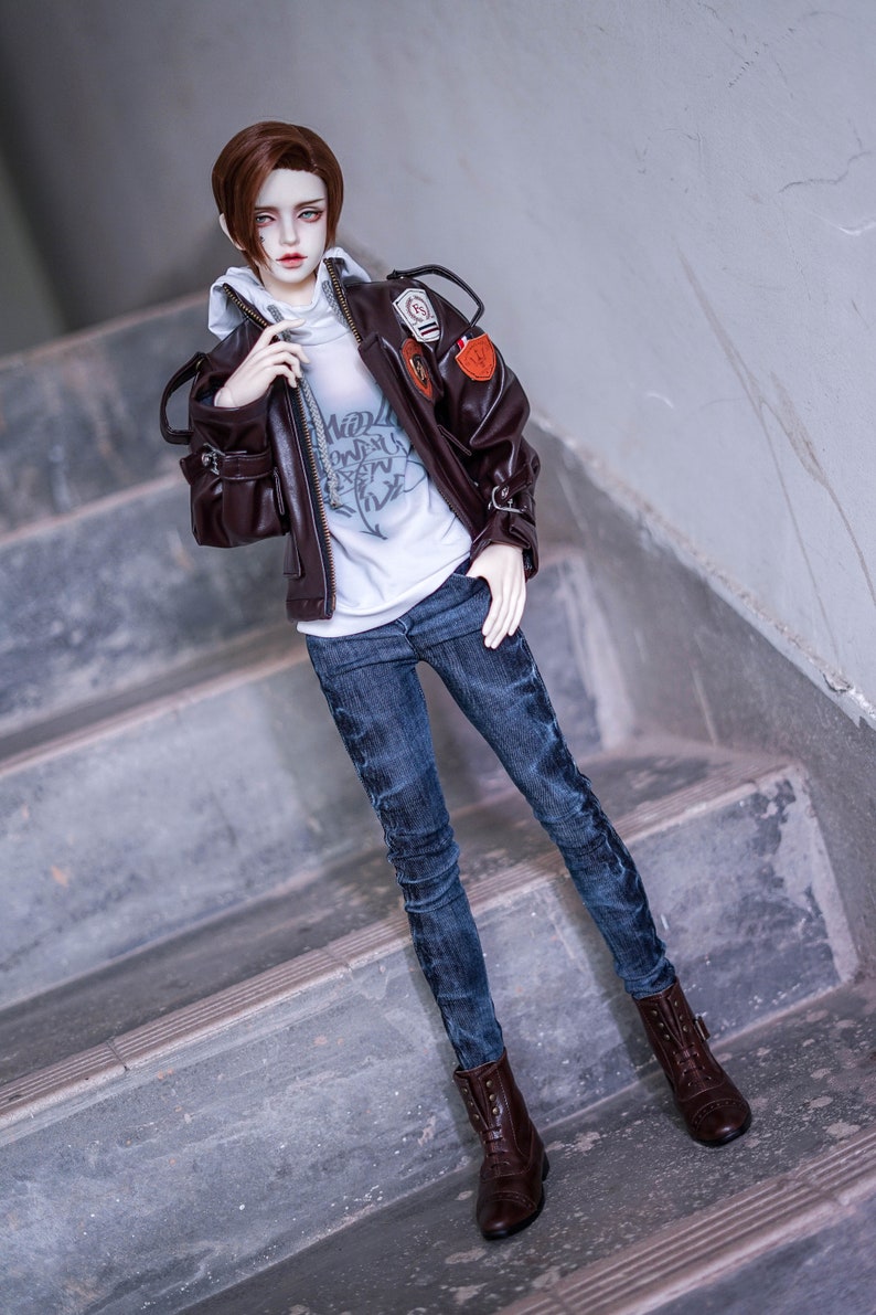 BJD Pilot Jacket Customised 1/3 SD13 SD17 70cm PU Leather - Etsy