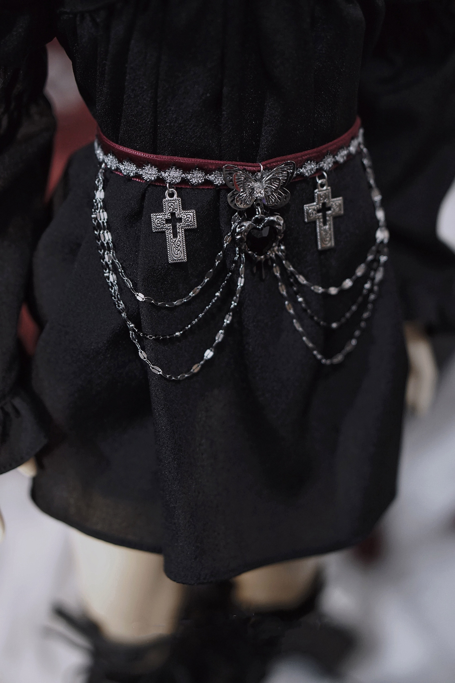 BJD Preorder 1/4 1/3 68cm ID75 Choker Waist Chain Leg Garter Gothic ...