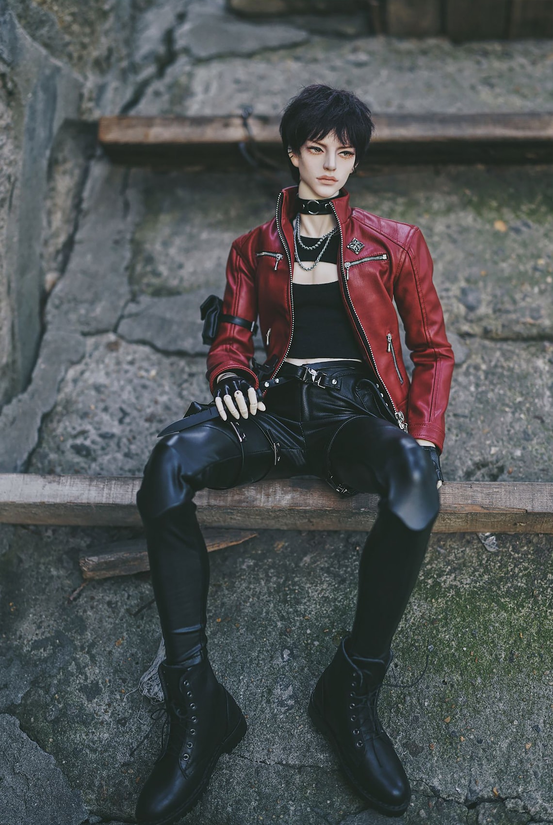 BJD HID ID75 SD17 Preorder Faux Leather Jacket/ PU Slim Pants/ - Etsy