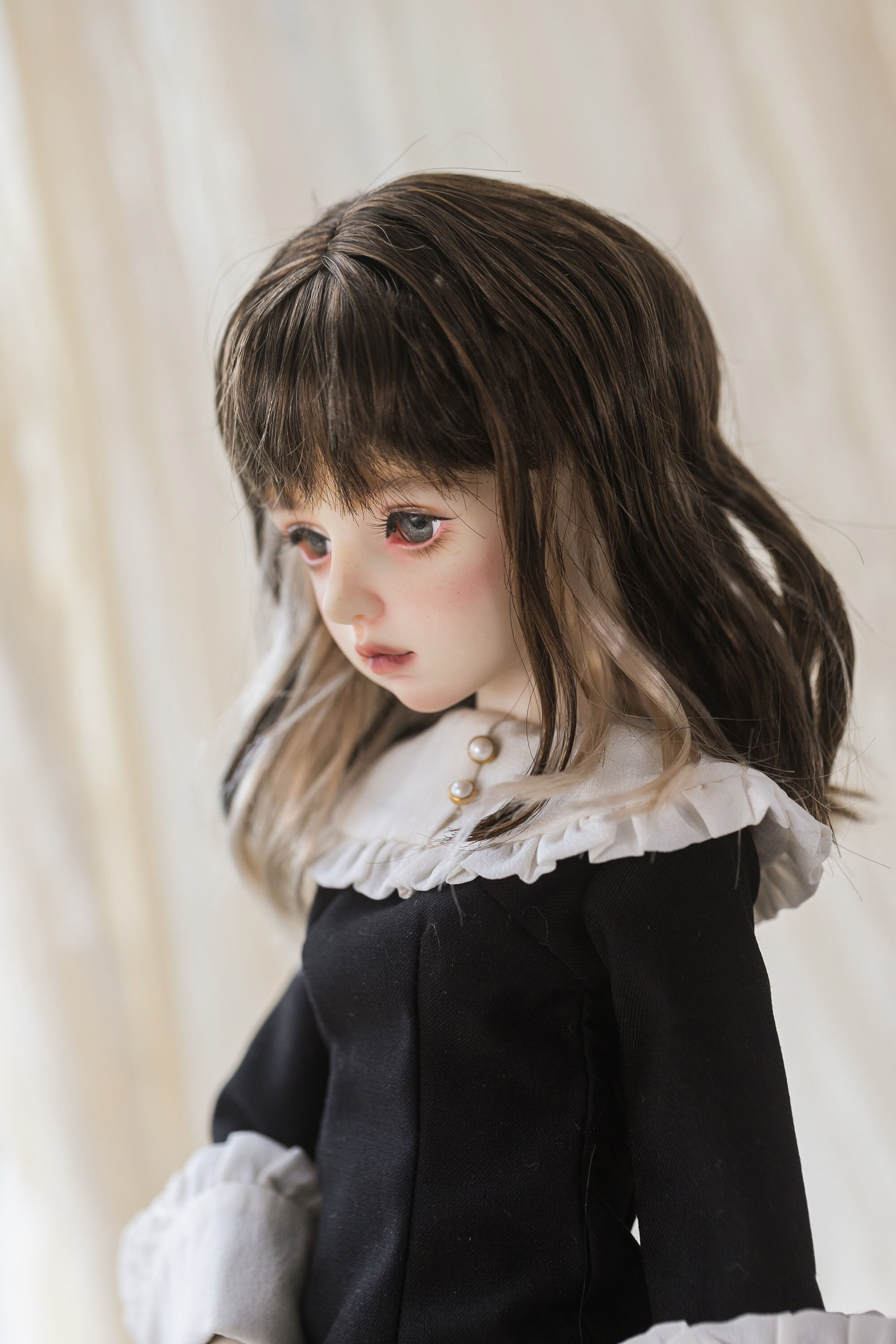 BJD 1/3 1/4 1/6 Wigs in Stock Curly Mix Brown Blonde - Etsy