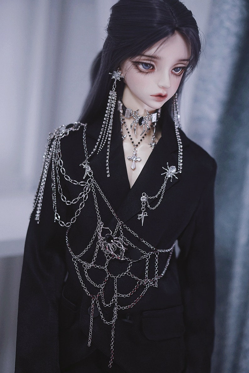 BJD Accessories Preorder 1/4 1/3 68cm ID75 Choker Body Chain Earrings ...