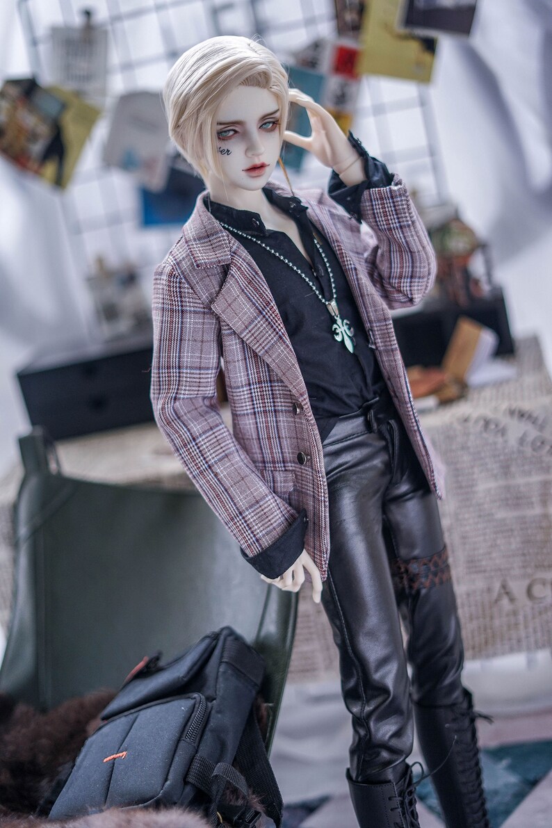 BJD Blazer SD17 SD13 MSD 1/4 Checked Jacket 70cm Customize | Etsy