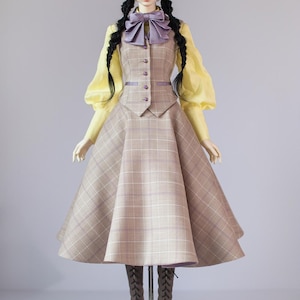1/3 Custom Vest+ Shirt+ Skirt+ Bustle Retro Dress Set Preorder ...