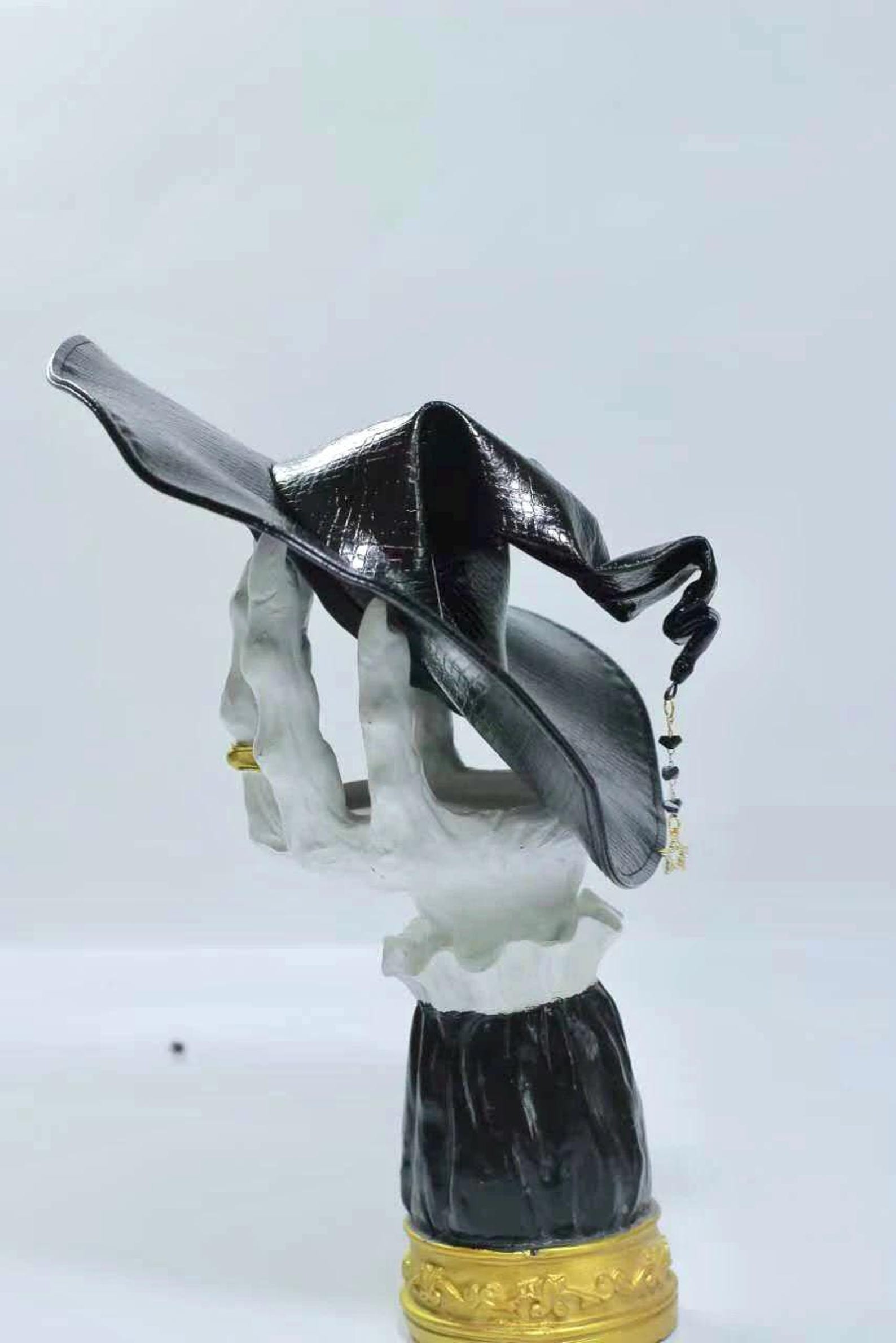 1/3 1/4 1/6 in Stock Wizard Witch Hat Magic World Halloween Python PU ...