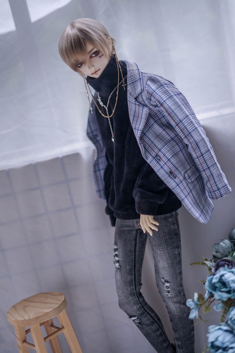 BJD Blazer SD17 SD13 MSD 1/4 Checked Jacket 70cm Customize | Etsy
