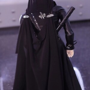 BJD HID ID75 Preorder Faux Leather Jacket PU Slim Pants Clothes Set ...