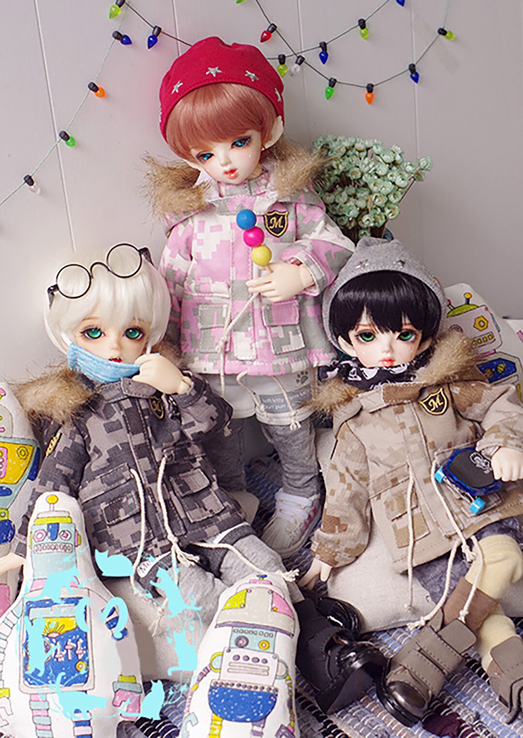 BJD Hoodie Jacket in Stock 1/4 1/6 Winter Single Item - Etsy