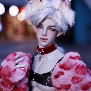 1/3 in Stock Fluffy Doggy/ Rabbit/ Wolf Ears BJD 75cm 73cm Accessories ...